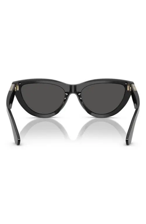 Burberry 55mm Cat Eye Sunglasses - Black/grey