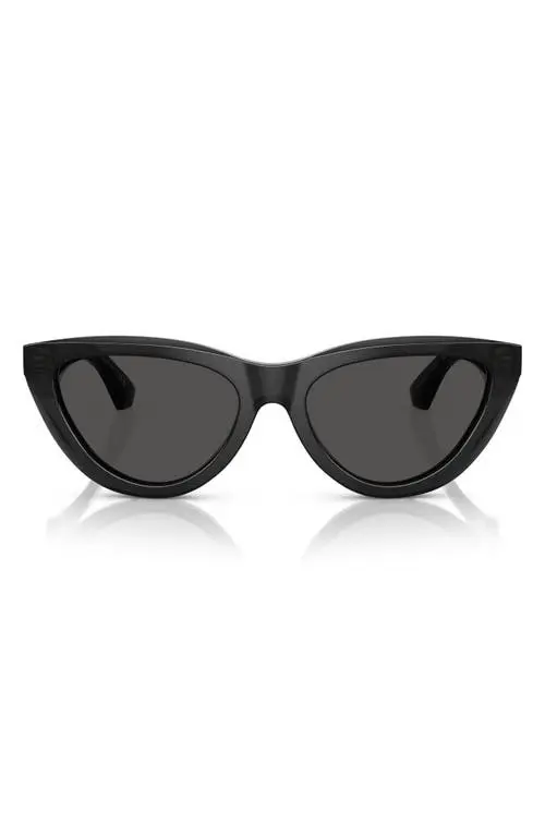 Burberry 55mm Cat Eye Sunglasses - Black/grey