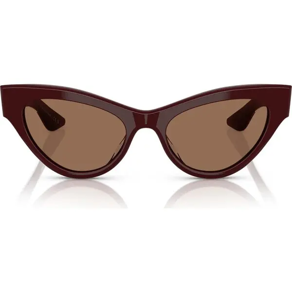 Oliver Spencer X Khaite 54mm Cat Eye Sunglasses - Burgundy