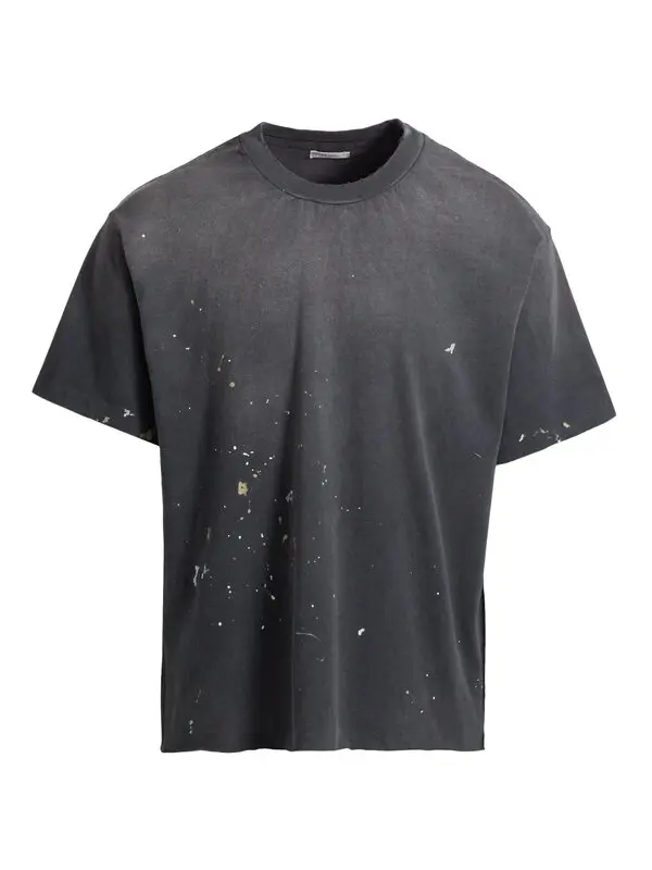 John Elliott Odeon Splatter Cotton T-shirt - Black