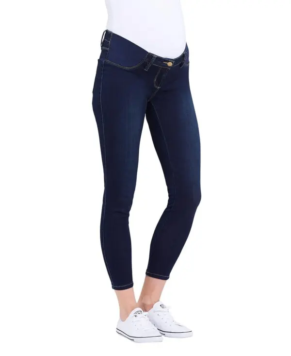 RIPE MATERNITY Isla Ankle Grazer Jegging - Indigo
