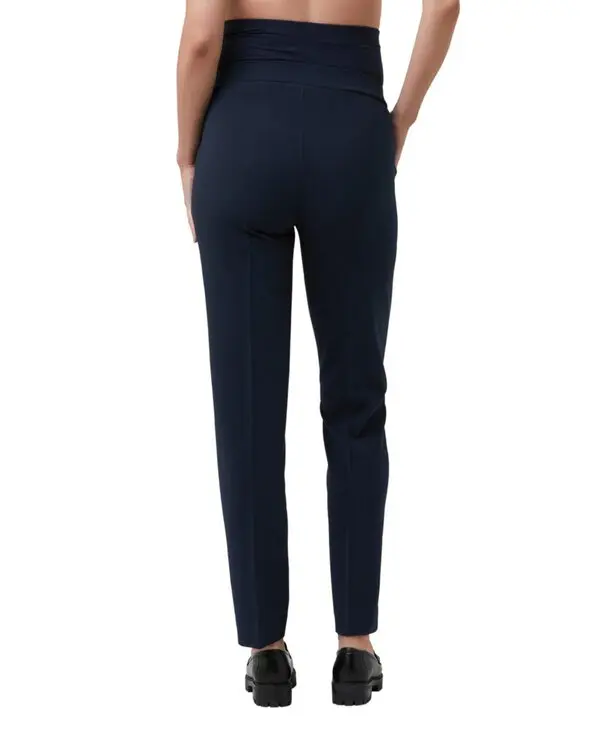 RIPE MATERNITY Alexa Classic Straight Leg Pant - Navy