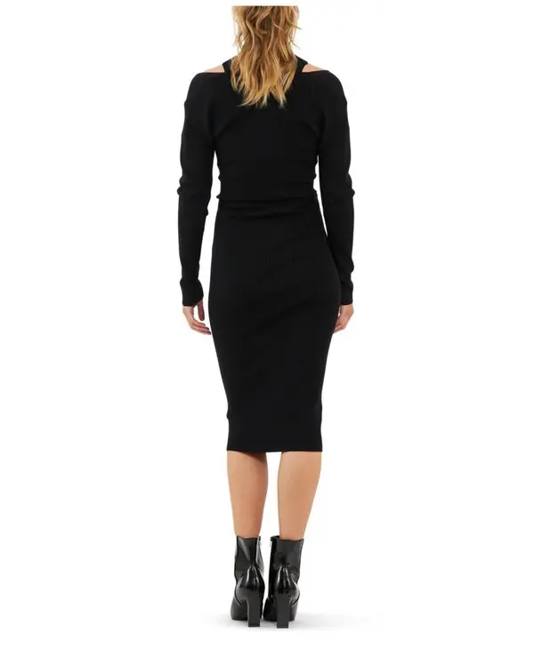 Ripe Maternity Dayna Nursing Knit Dress In Black - 10% Off | Editorialist