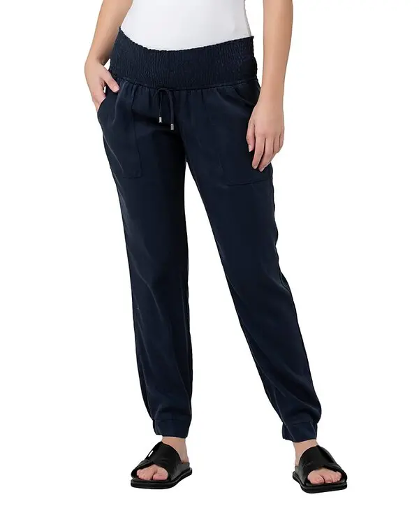RIPE MATERNITY Tencel Off Duty Cargo Pant - Navy