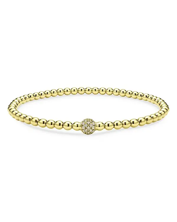 Lagos 18k Yellow Diamond Bracelet - Gold