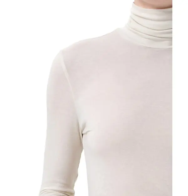 AGOLDE Pascale Turtleneck - Oat Milk