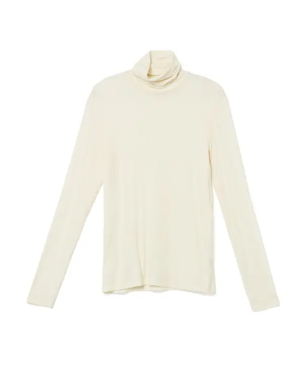 AGOLDE Pascale Turtleneck - Oat Milk