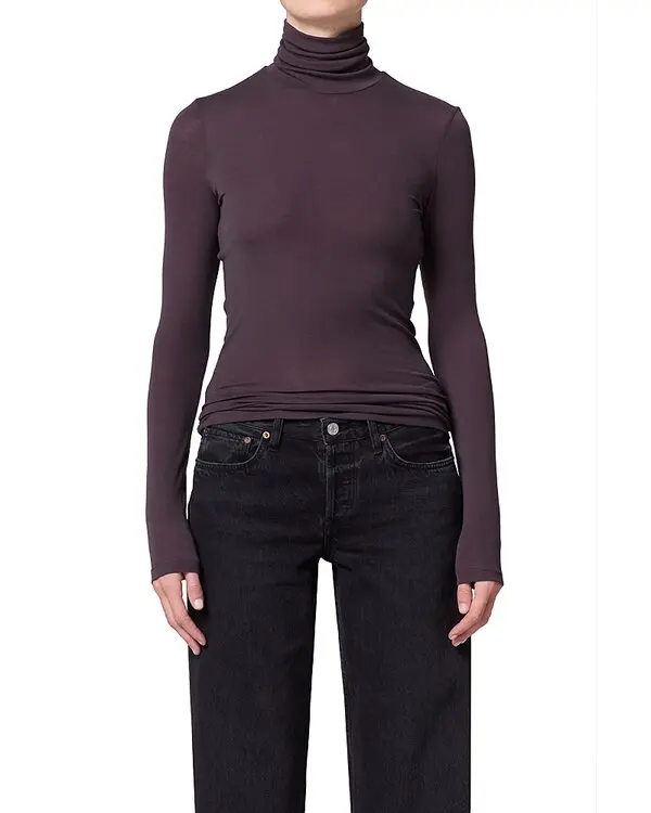 AGOLDE Pascale Turtleneck - Raisin