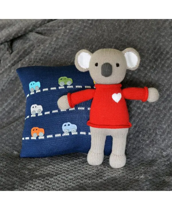 MELANGE COLLECTION Knit Cotton 10 Mini Car Pillow