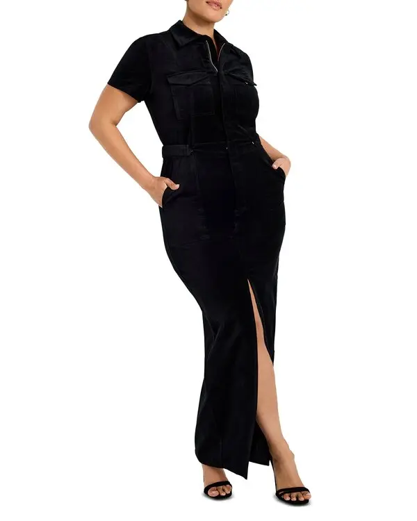 good american fit for success maxi dress Good American Fit For Success Denim Maxi Dress - Indigo780
