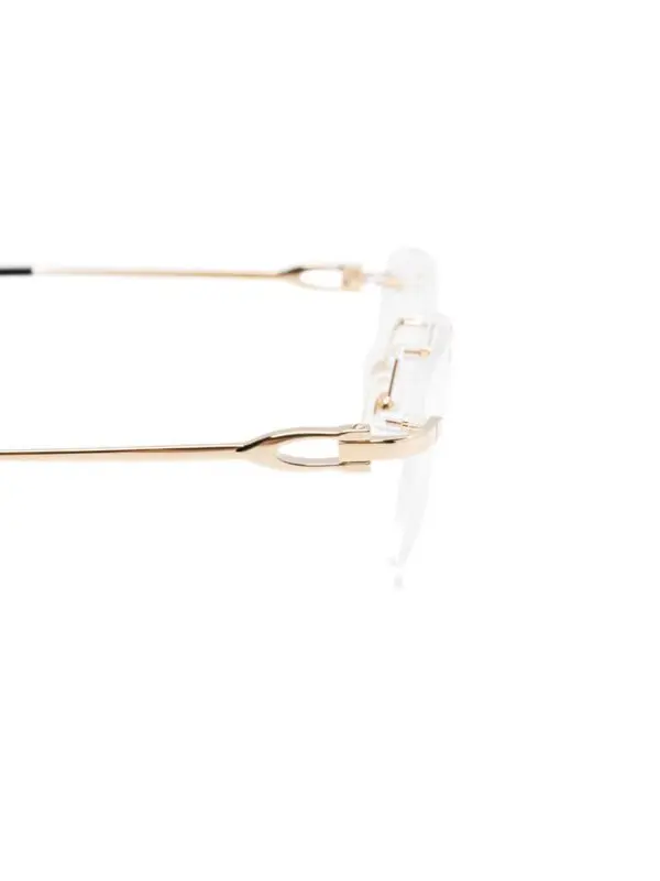 Cartier Rectangle-frame Glasses - Gold
