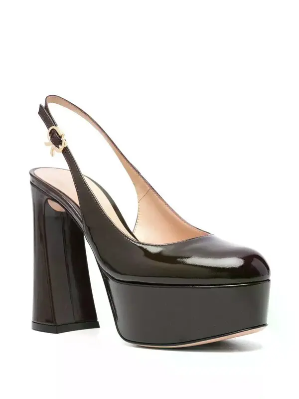 GIANVITO ROSSI 120mm Bessie Pumps - Brown