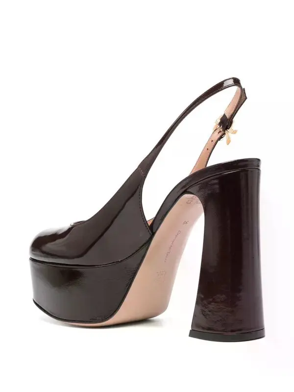 GIANVITO ROSSI 120mm Bessie Pumps - Brown