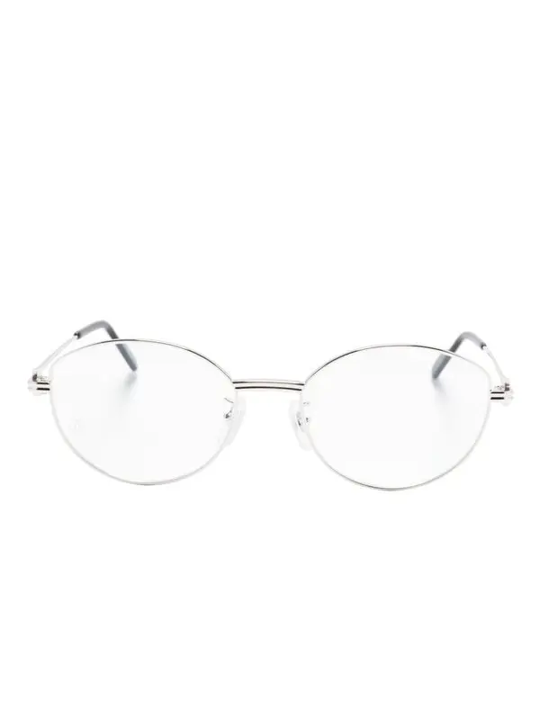CARTIER Oval-frame Glasses - Silver