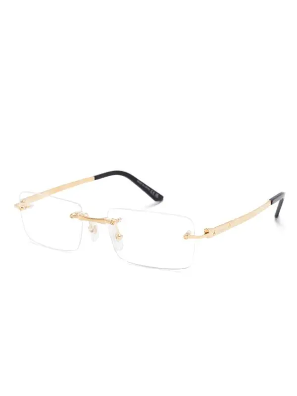 Cartier Rectangle-frame Glasses - Gold