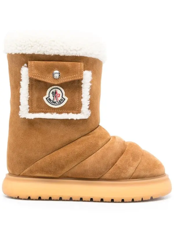 Moncler Gaia Pocket Boots - Brown