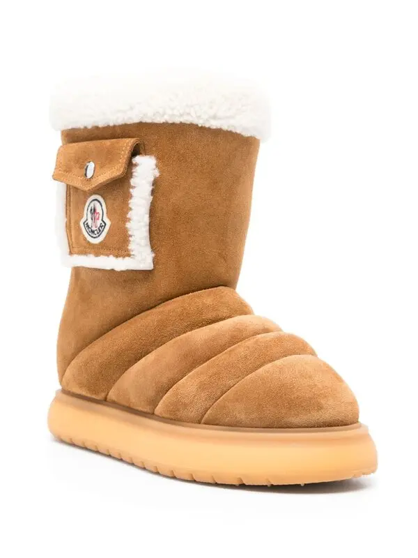 Moncler Gaia Pocket Boots - Brown