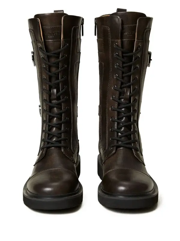 TWINSET Strap-embellished Combat Boots