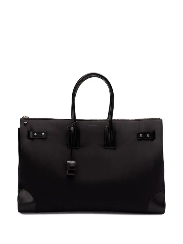 Saint Laurent Leather Duffle Bag - Black