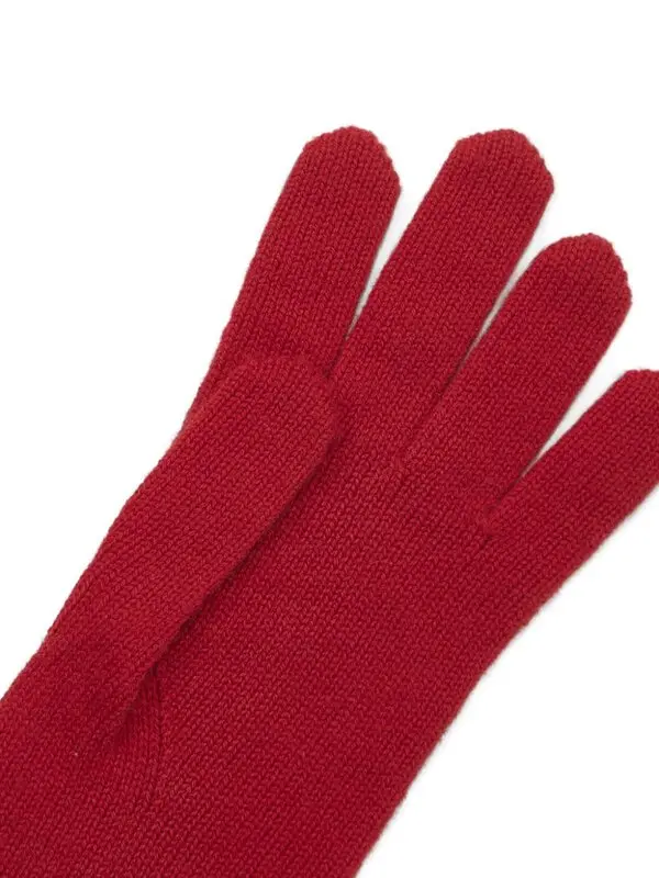 Chinti & Parker Knitted Gloves - Red