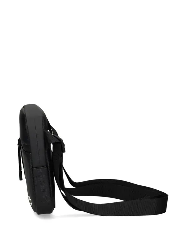 Lacoste Logo-appliqué Messenger Bag - Black