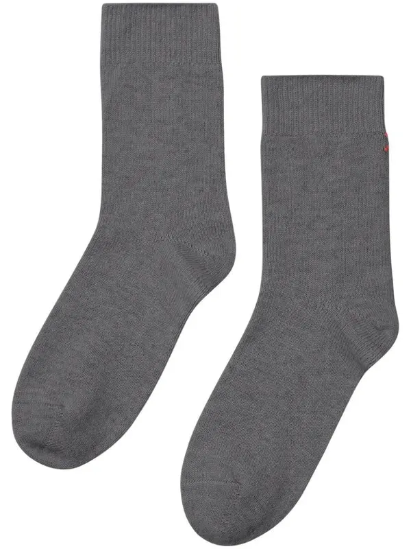 Chinti & Parker Decorative-stitching Socks - Grey