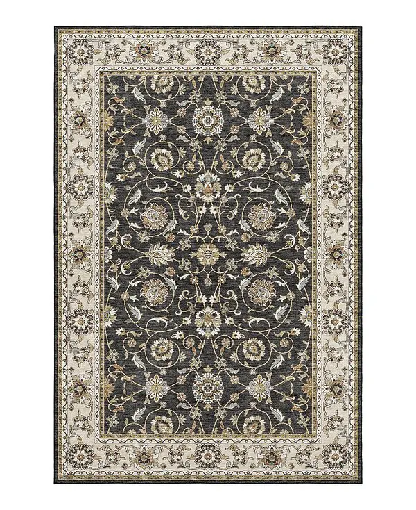 DALYN RUG COMPANY Dalyn Luxury Washable Hatay Hy1 Area Rug, 3' X 5 - Black