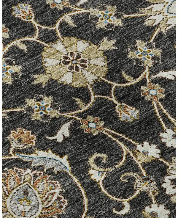 DALYN RUG COMPANY Dalyn Luxury Washable Hatay Hy1 Area Rug, 10' X 14 - Black