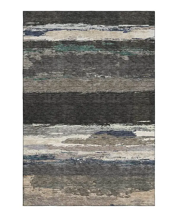 DALYN RUG COMPANY Dalyn Luxury Washable Trevi Tv8 Area Rug, 5' X 7'6 - Black