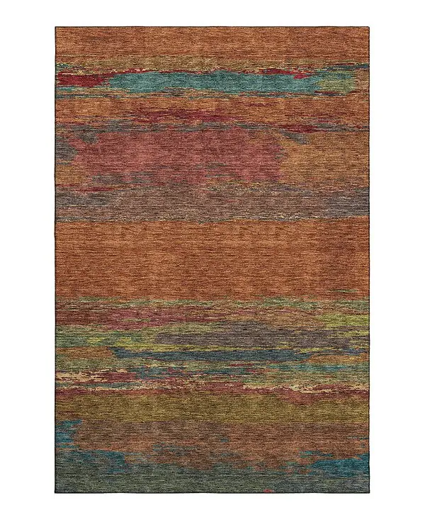 DALYN RUG COMPANY Dalyn Luxury Washable Trevi Tv8 Area Rug, 5' X 7'6 - Terracotta