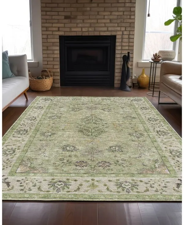 DALYN RUG COMPANY Dalyn Luxury Washable Hatay Hy9 Area Rug, 10' X 14 - Aloe