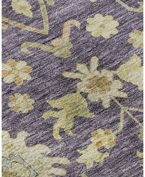 DALYN RUG COMPANY Dalyn Luxury Washable Hatay Hy2 Area Rug, 9' X 12 - Eggplant
