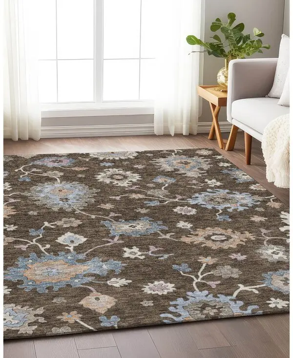 DALYN RUG COMPANY Dalyn Luxury Washable Hatay Hy4 Area Rug, 2'6 X 3'10 - Chocolate