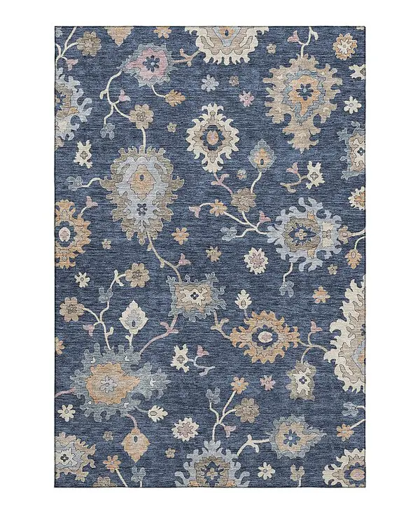 DALYN RUG COMPANY Dalyn Luxury Washable Hatay Hy4 Area Rug, 5' X 7'6 - Navy