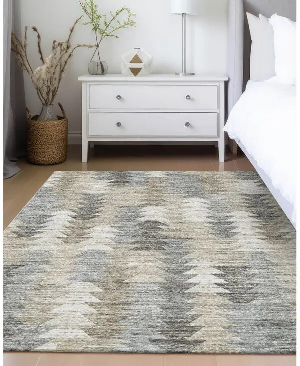 DALYN RUG COMPANY Dalyn Luxury Washable Trevi Tv20 Area Rug, 9' X 12 - Taupe