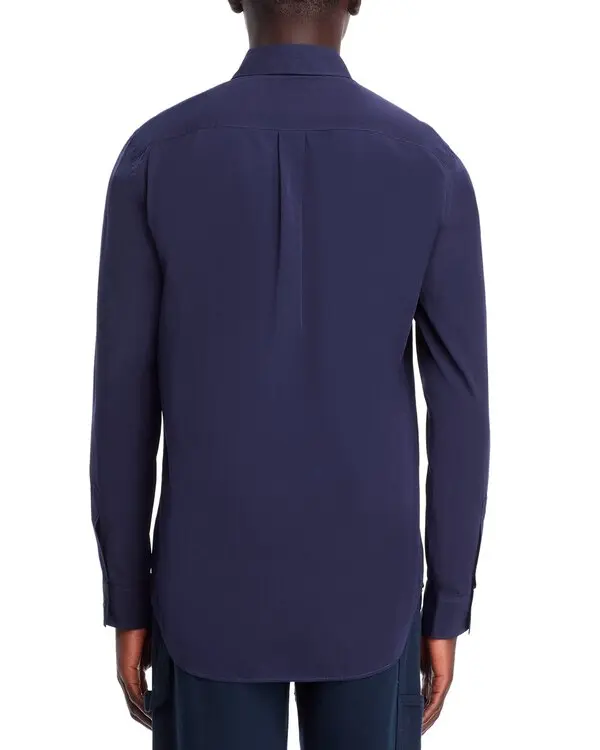 Paul Smith Ps Embroidered Long Sleeve Button Front Shirt