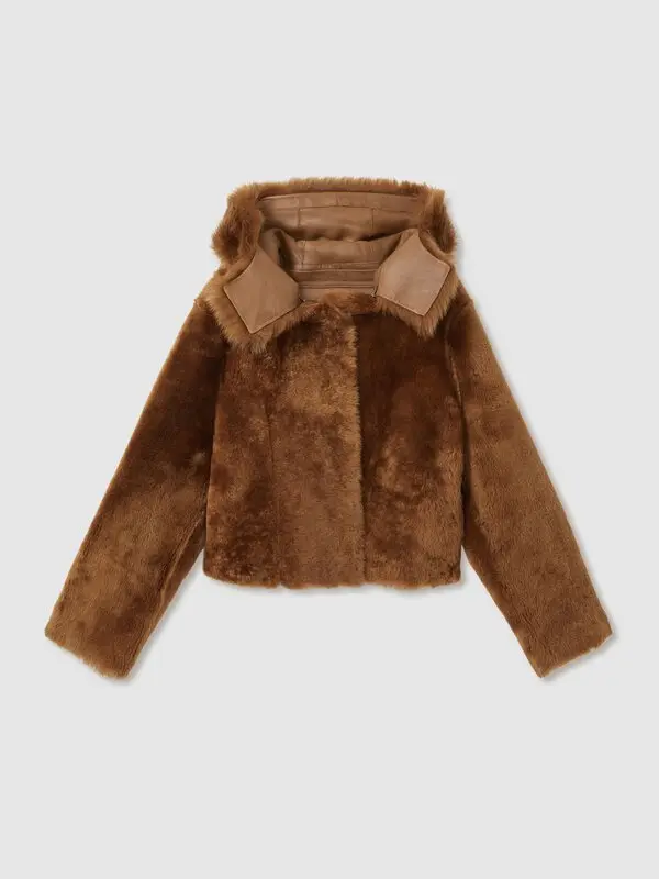 REISS Laure Removable-hood Jacket