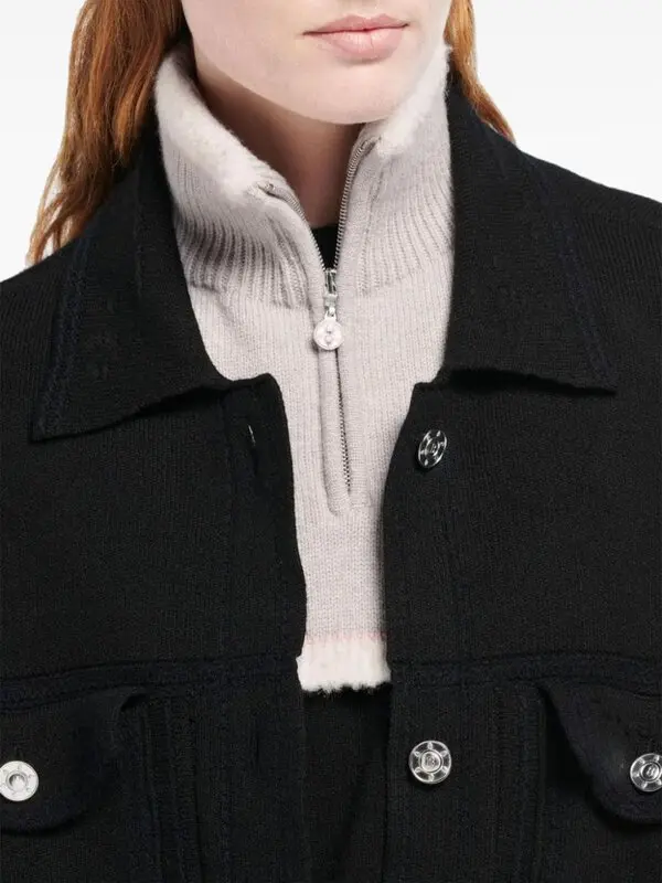BARRIE Shearling Trim Collar-scarf - Neutrals