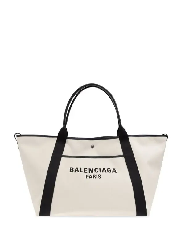 Balenciaga Logo-print Tote Bag - White