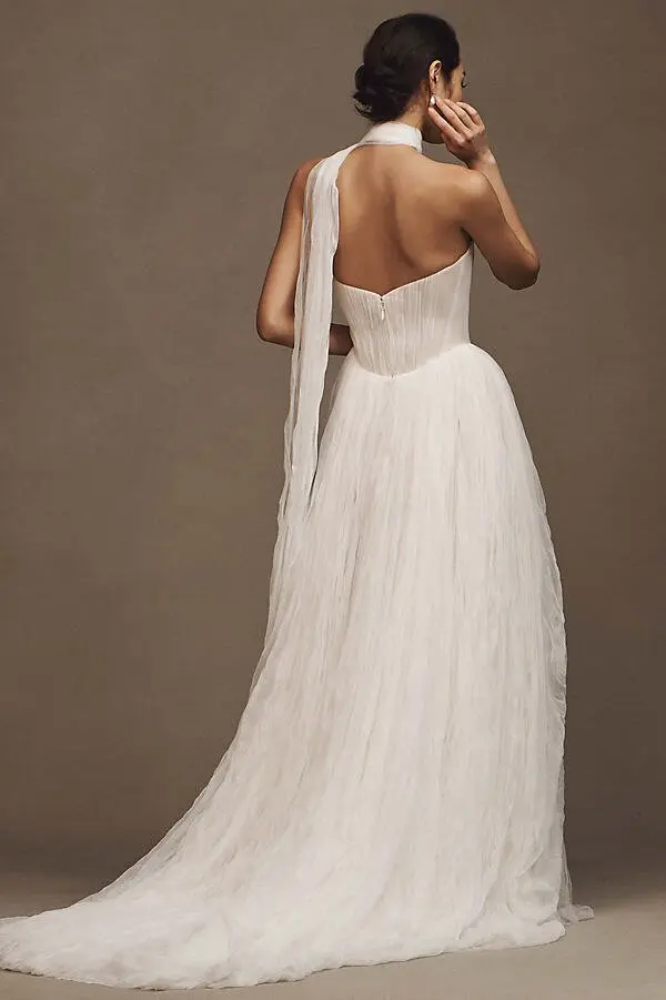 Watters Reko Strapless Corset Gown