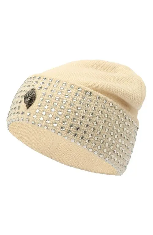 Kurt Geiger Crystal Beanie In Bone - 30% Off | Editorialist