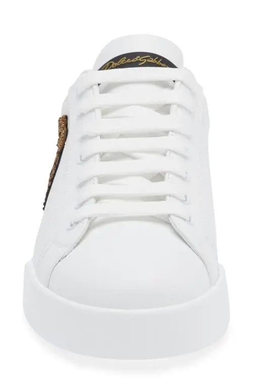 Dolce & Gabbana Portofino Crest Sneakers - White