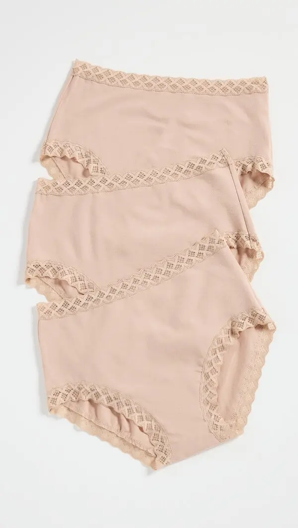 Natori Bliss Full Brief 3-pack - Cafe