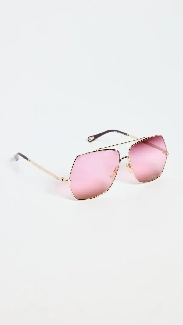 Auth Chloe Sunglasses Gold/Pink Metal - 56667i Chloe | Accessories | Chloe Rosie Sunglasses | Poshmark main image 4
