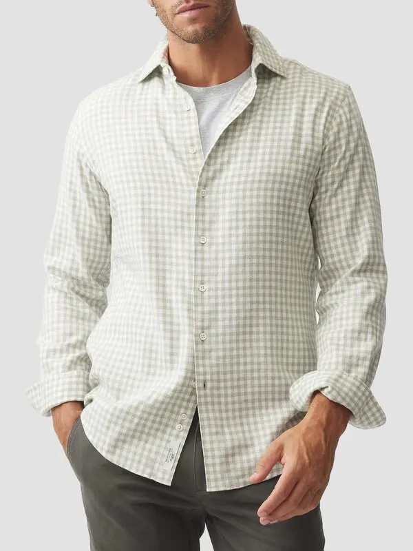 Rodd & Gunn Teddington Check Cotton-blend Button-front Shirt