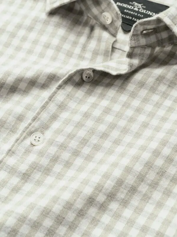 Rodd & Gunn Teddington Check Cotton-blend Button-front Shirt