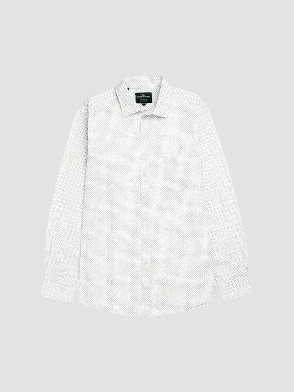 Rodd & Gunn Middle Peak Geometric Cotton Button-front Shirt