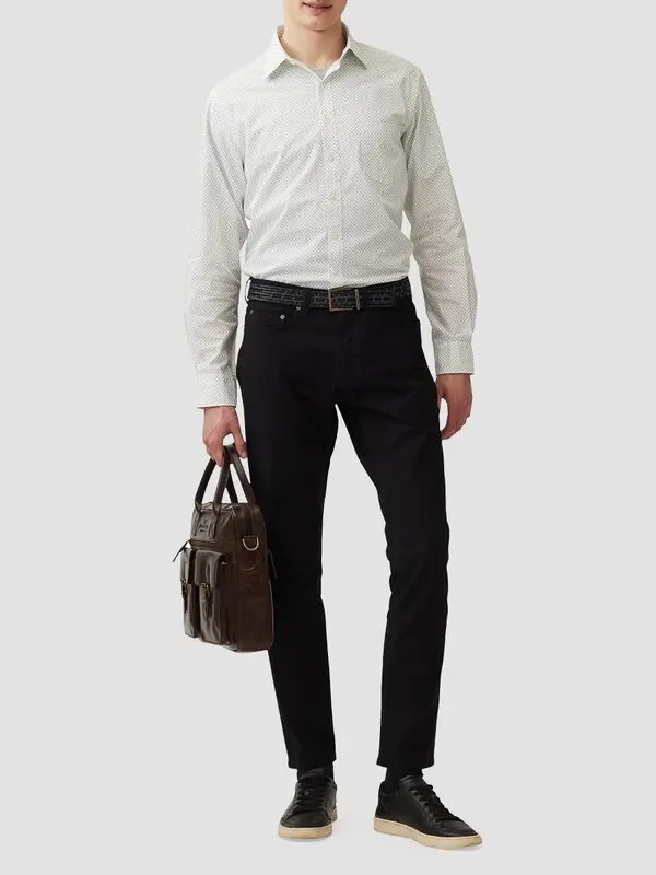 Rodd & Gunn Middle Peak Geometric Cotton Button-front Shirt