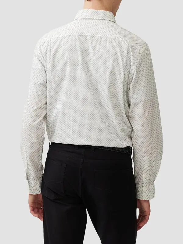 Rodd & Gunn Middle Peak Geometric Cotton Button-front Shirt