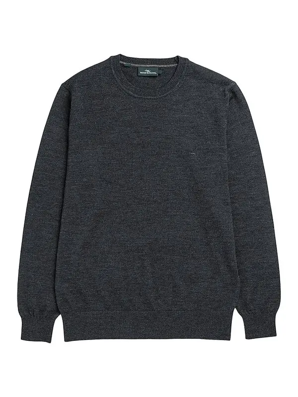 Rodd & Gunn Ferndale Wool Crewneck Sweater - Charcoal Marle